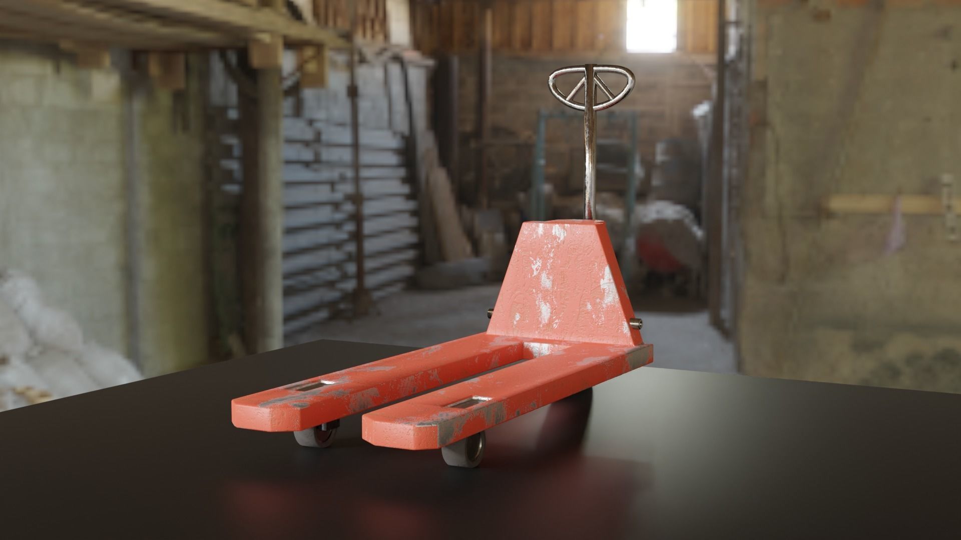 Simple pallet lifter free VR / AR / low-poly 3D model | CGTrader