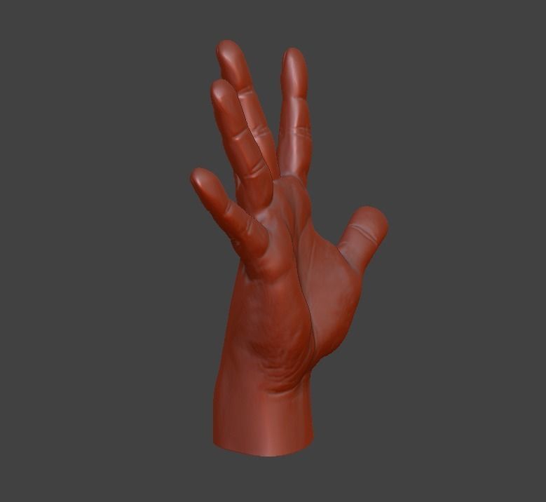 hand high five 3D model 3D printable | CGTrader