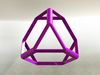 Wireframe Shape Truncated Tetrahedron 3D model 3D printable | CGTrader