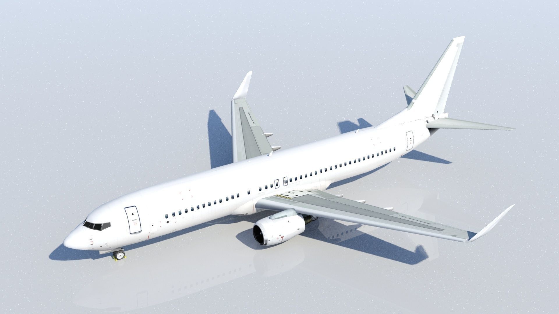 3D model B737-800 Static Lowpoly Includes Blank and Aeromexico VR / AR ...