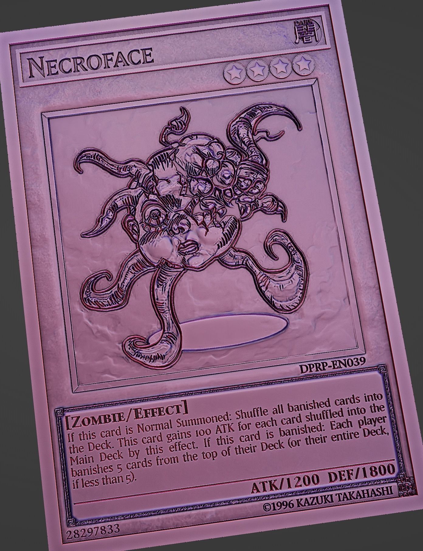 NECROFACE - YUGIOH free 3D model 3D printable | CGTrader