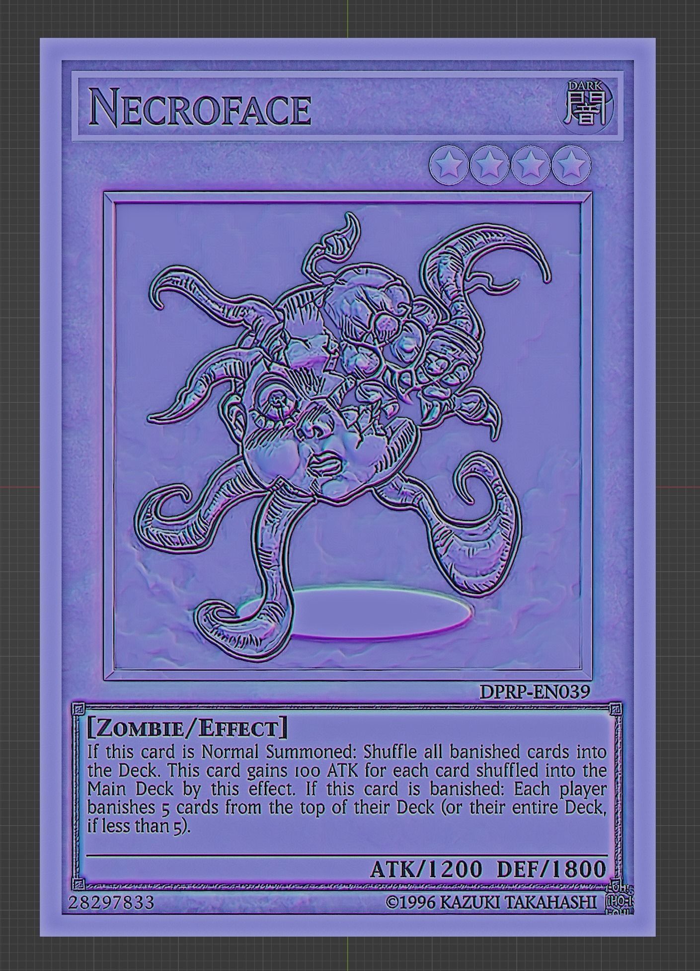 NECROFACE - YUGIOH free 3D model 3D printable | CGTrader