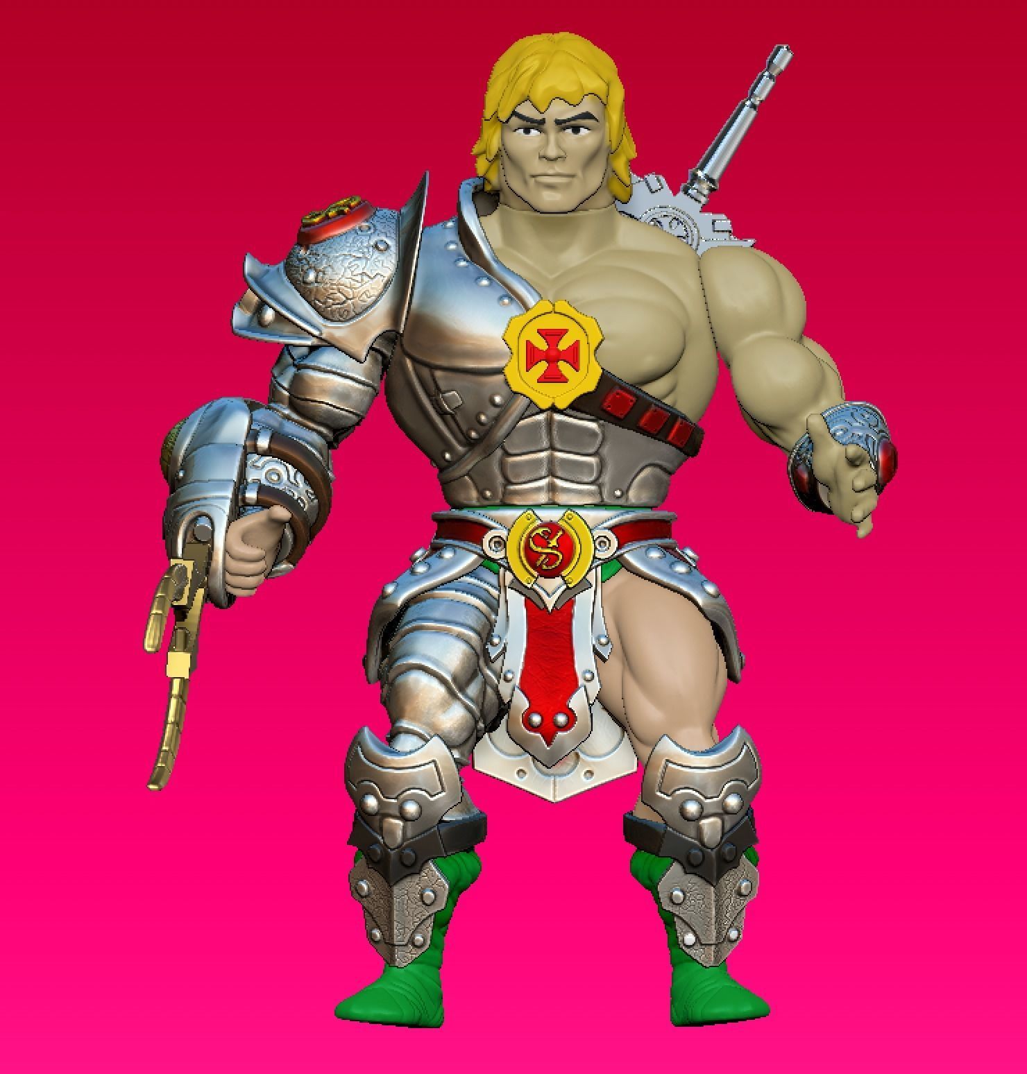 Heman Snake Armor 3D model 3D printable | CGTrader