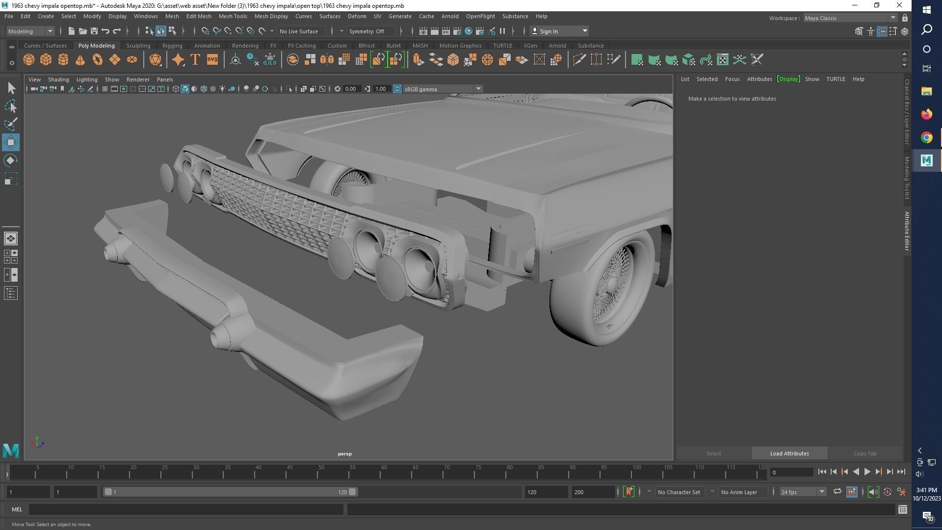 Chevrolet Impala 1963 2 door open top 3D model 3D printable | CGTrader