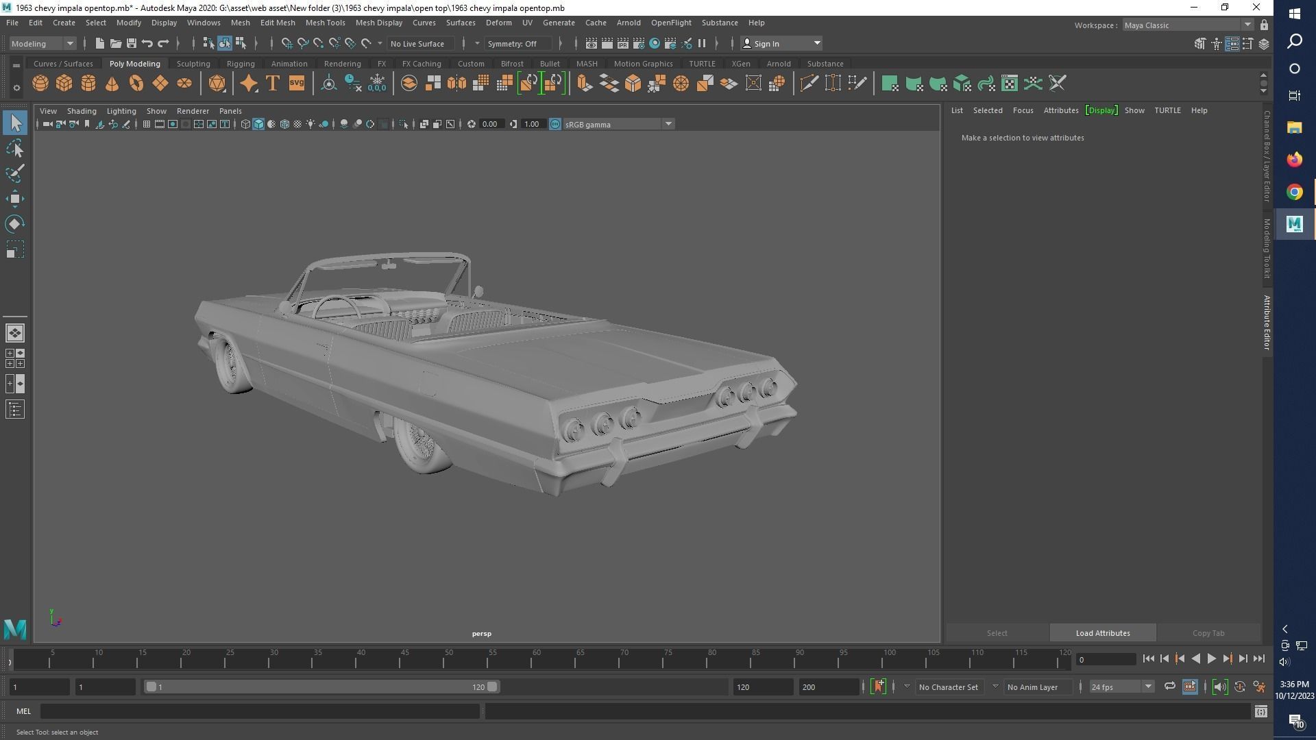 Chevrolet Impala 1963 2 door open top 3D model 3D printable | CGTrader