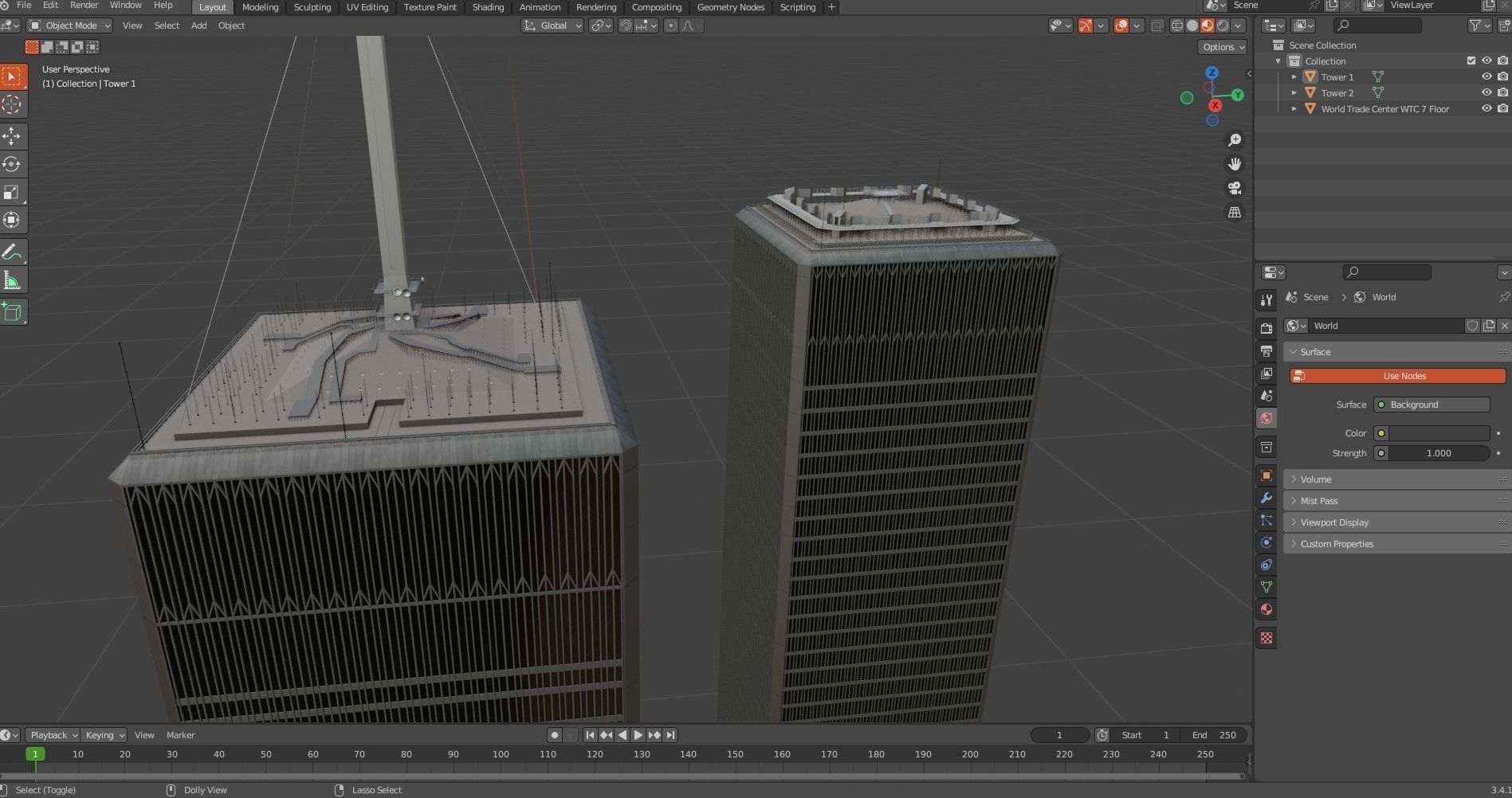 World Trade Center WTC 3D model | CGTrader