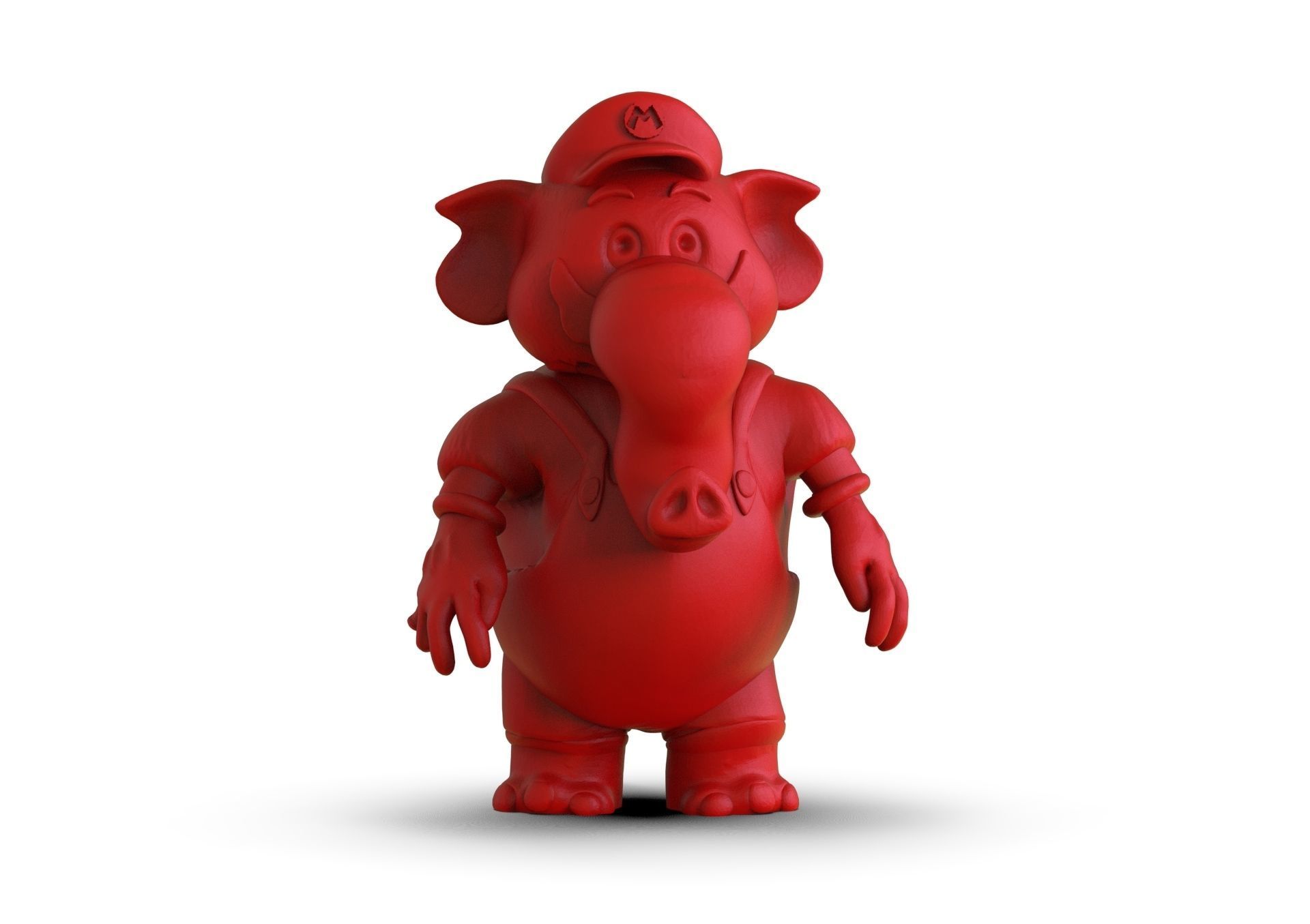Mario Elephant 3D model 3D printable | CGTrader
