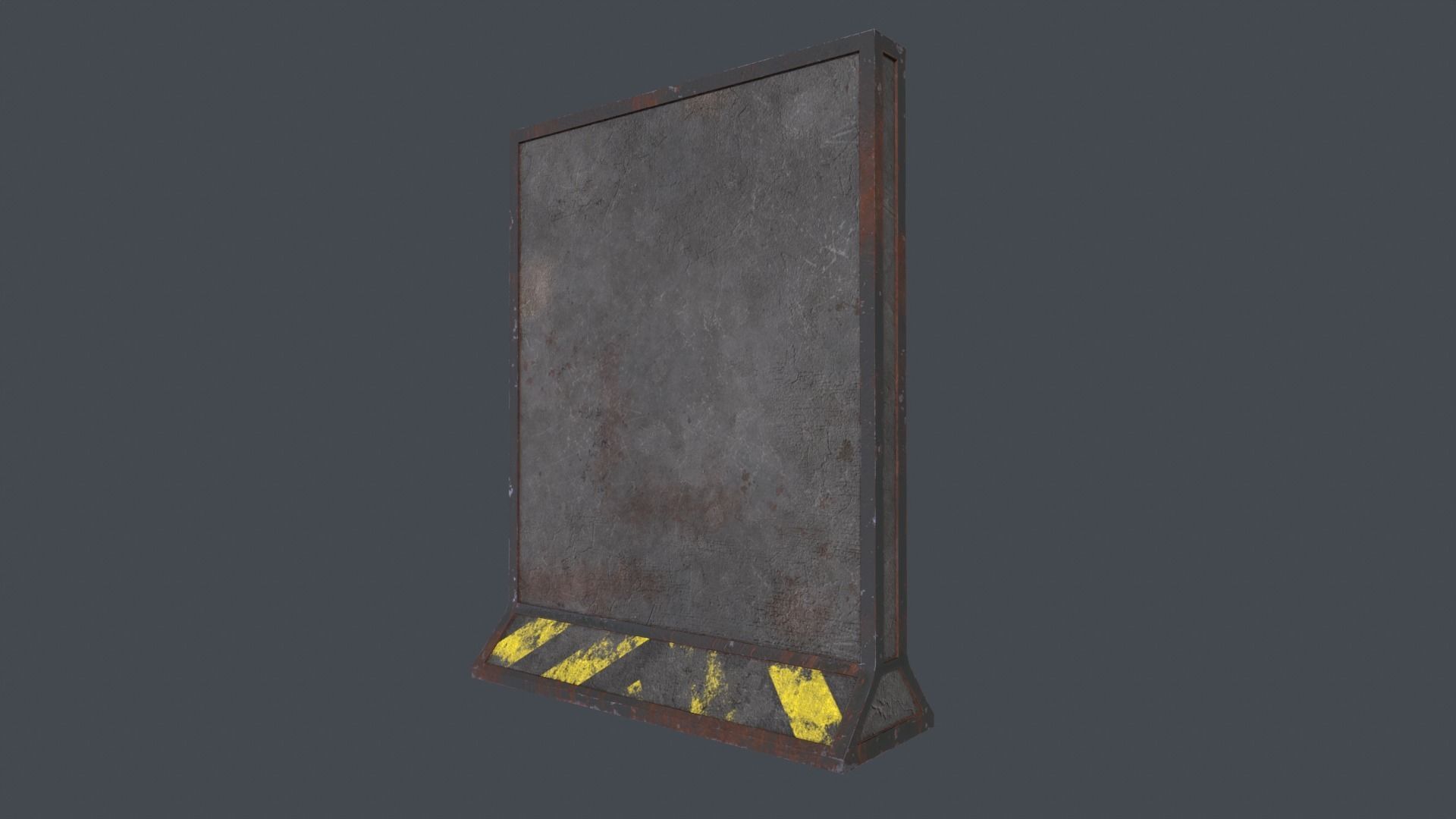 Concrete Wall Barricade Barrier 3D model | CGTrader
