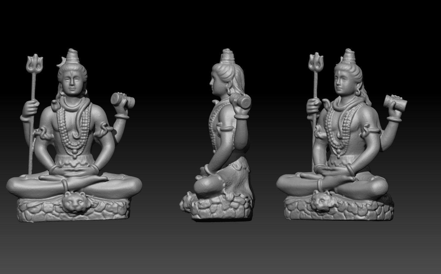 lord shiva free 3D model | CGTrader