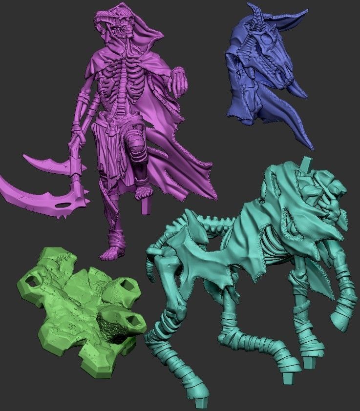 Death - Four Horsemen 3D model 3D printable | CGTrader