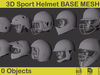 3D Sport Helmet Base Mesh 3D model | CGTrader