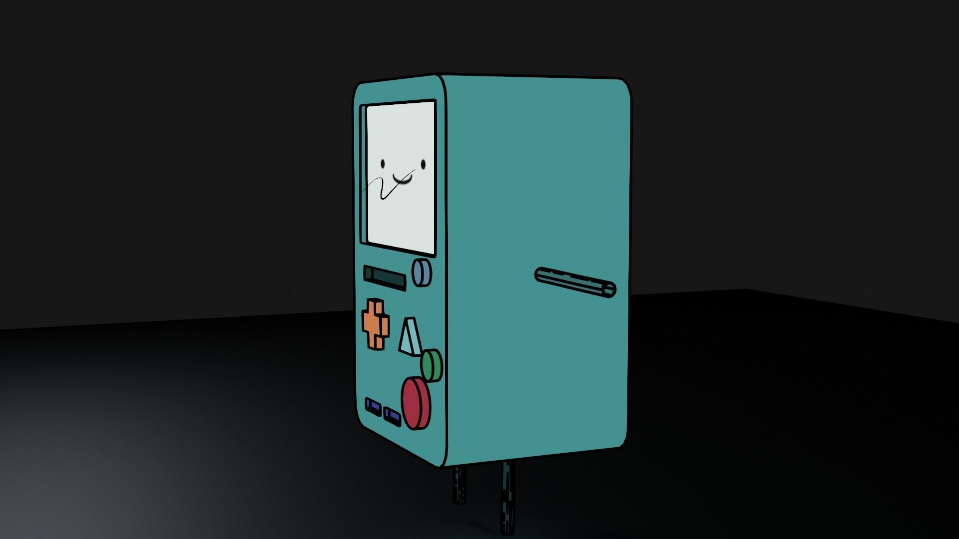3D model BMO Adventure Time 2D style VR / AR / low-poly | CGTrader