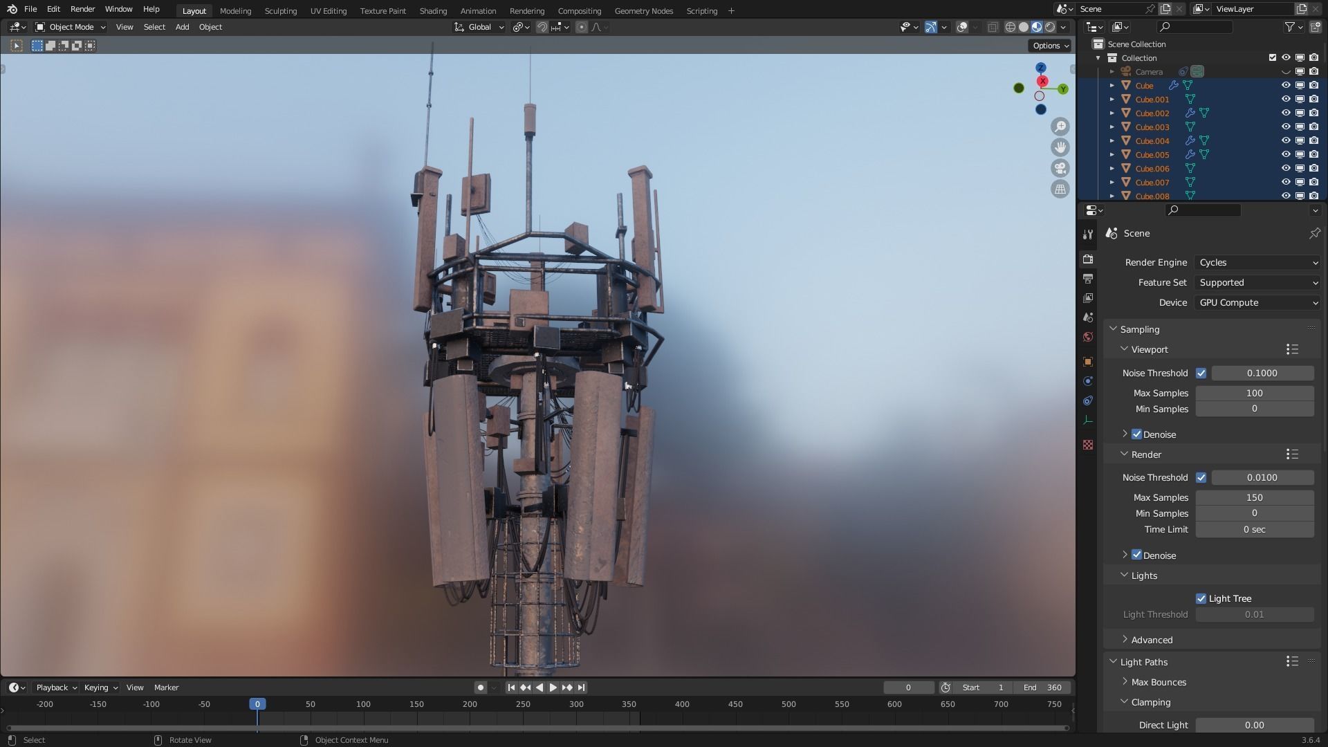 3D model Antenna Tower VR / AR / low-poly | CGTrader