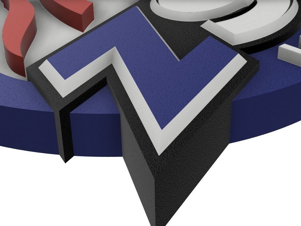 ZSC Lions Wall Sign 3D model 3D printable | CGTrader