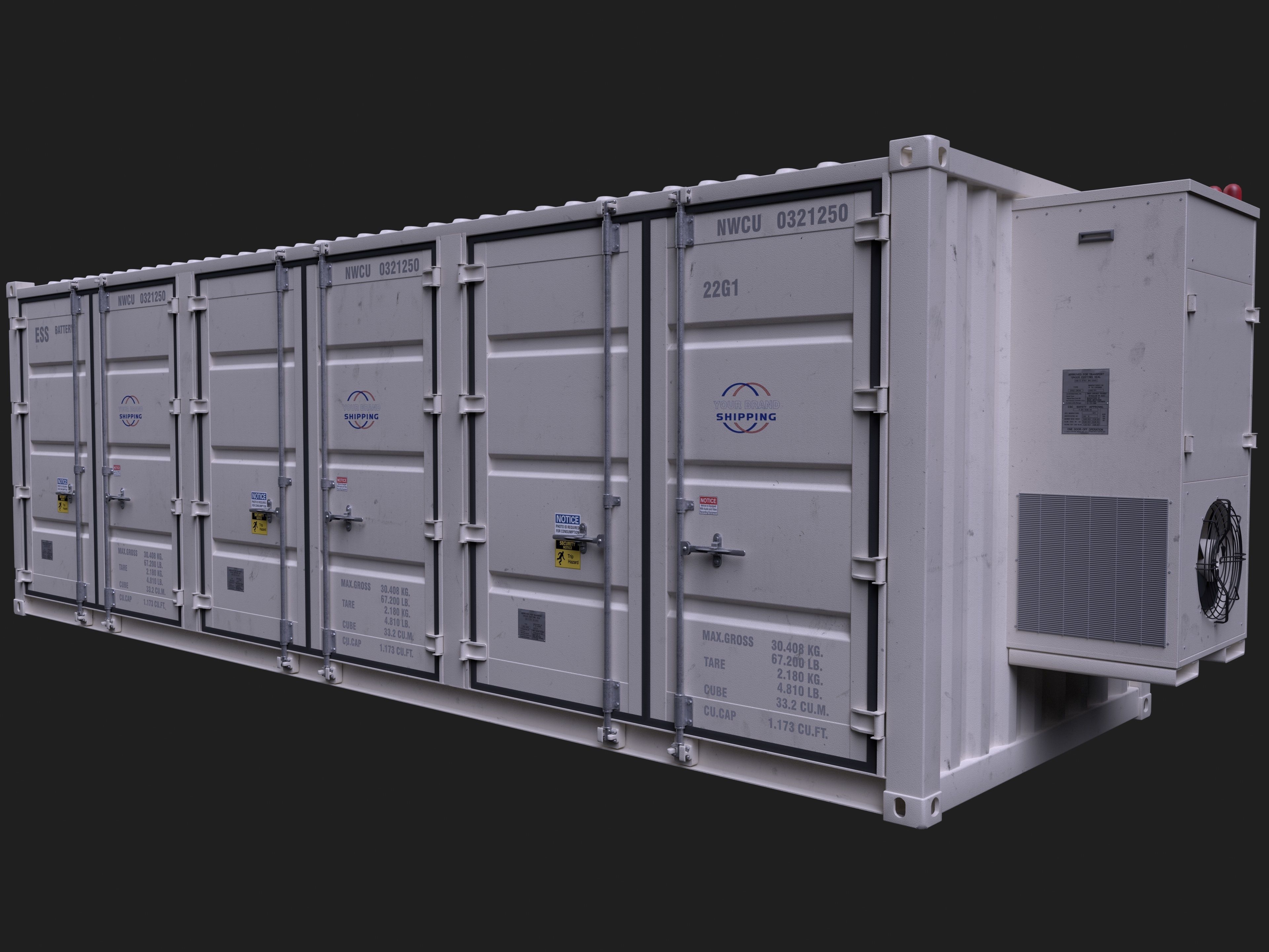 Solar Cell Thermal Energy Storage System 3D model | CGTrader
