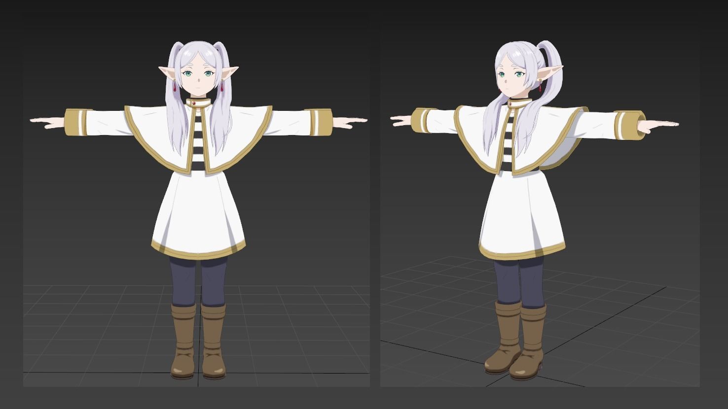 Frieren VRChat Avatar PC 3D model rigged | CGTrader