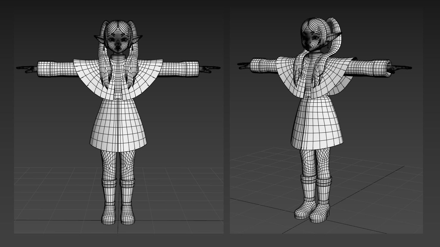 Frieren VRChat Avatar PC 3D model rigged | CGTrader