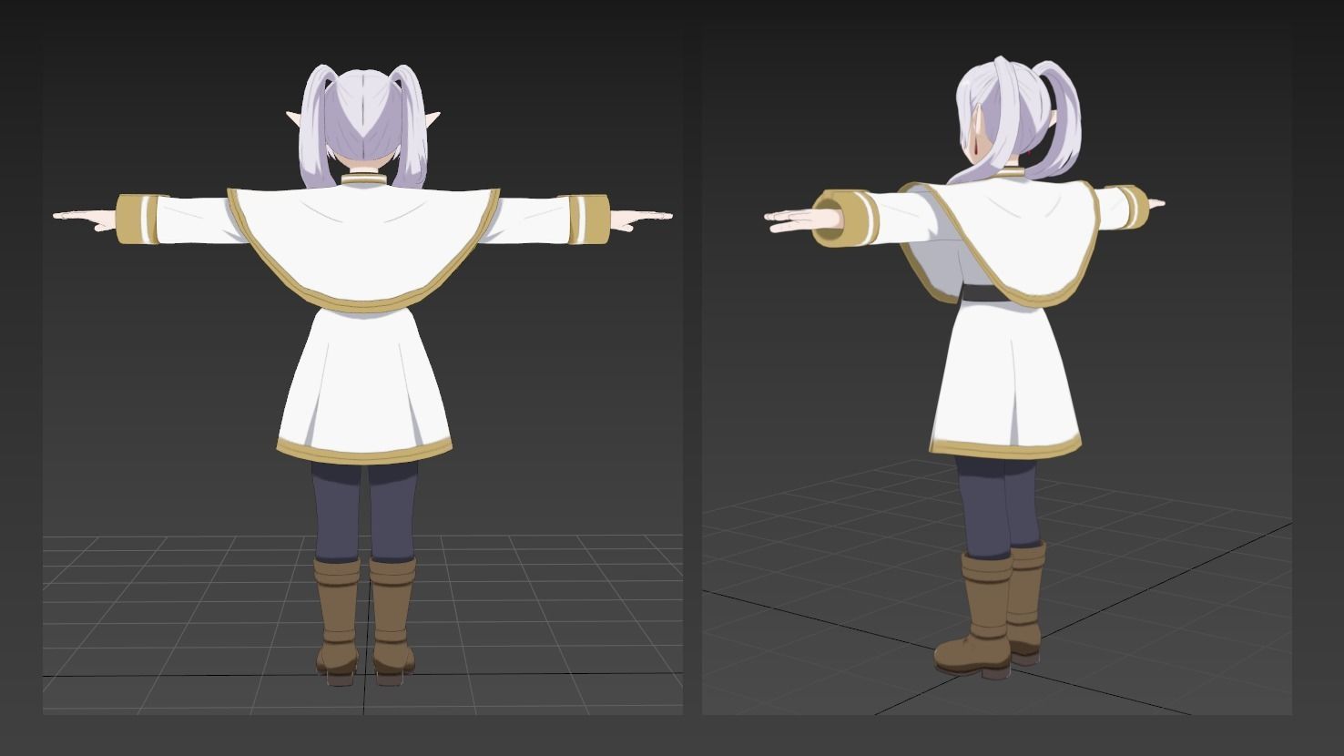 Frieren VRChat Avatar PC 3D model rigged | CGTrader