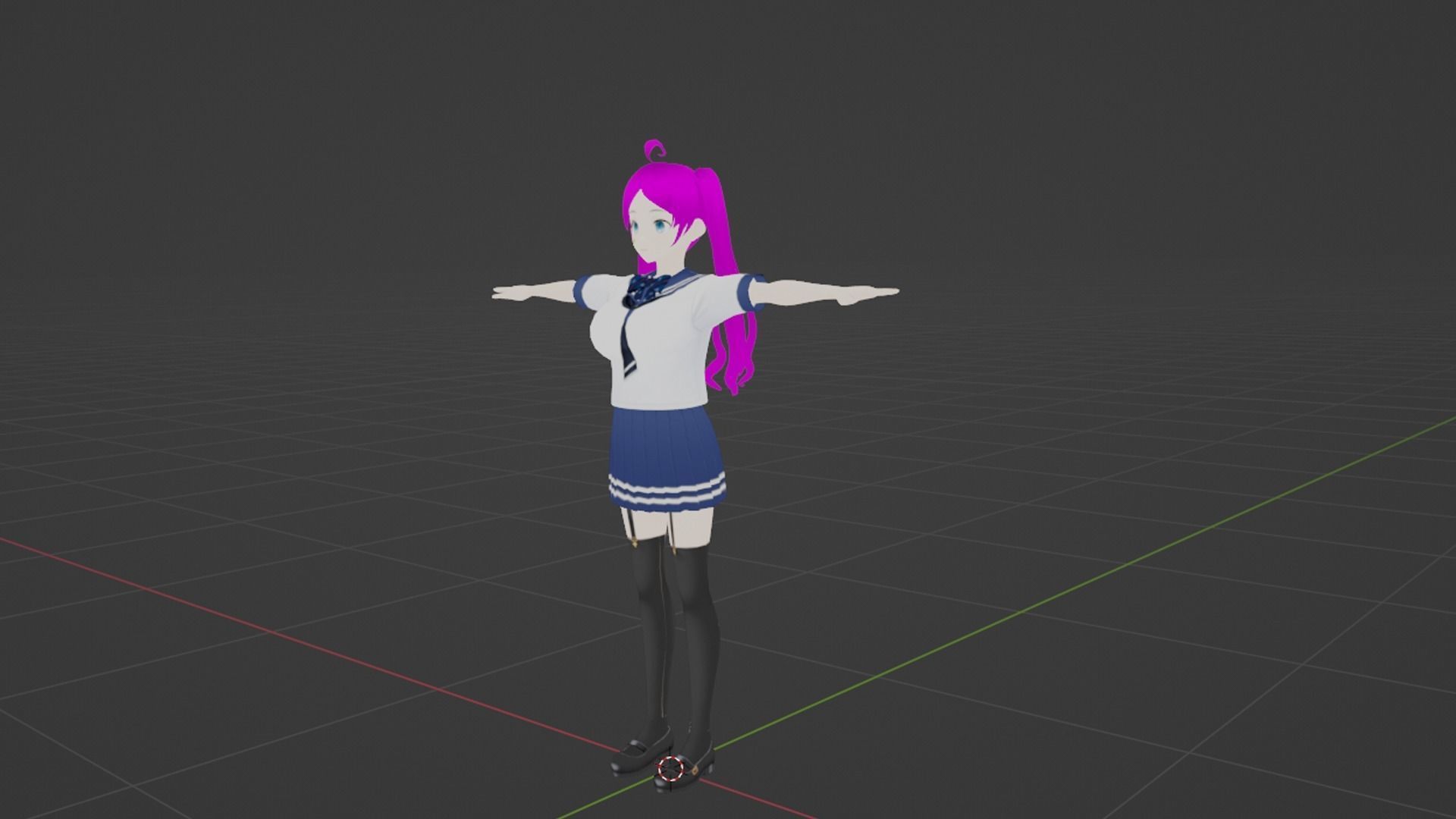 3D Anime Character - Fully Rigged and Game-Ready 3D model animated ...