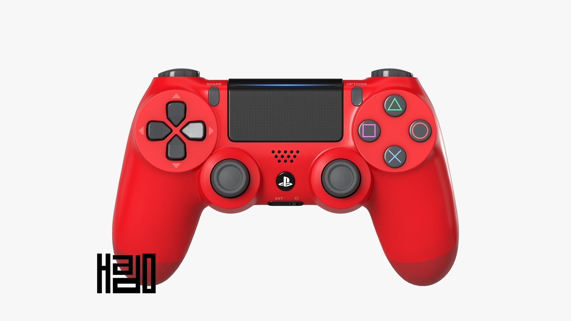 3D model DualShock 4 Magma Red VR / AR / low-poly | CGTrader