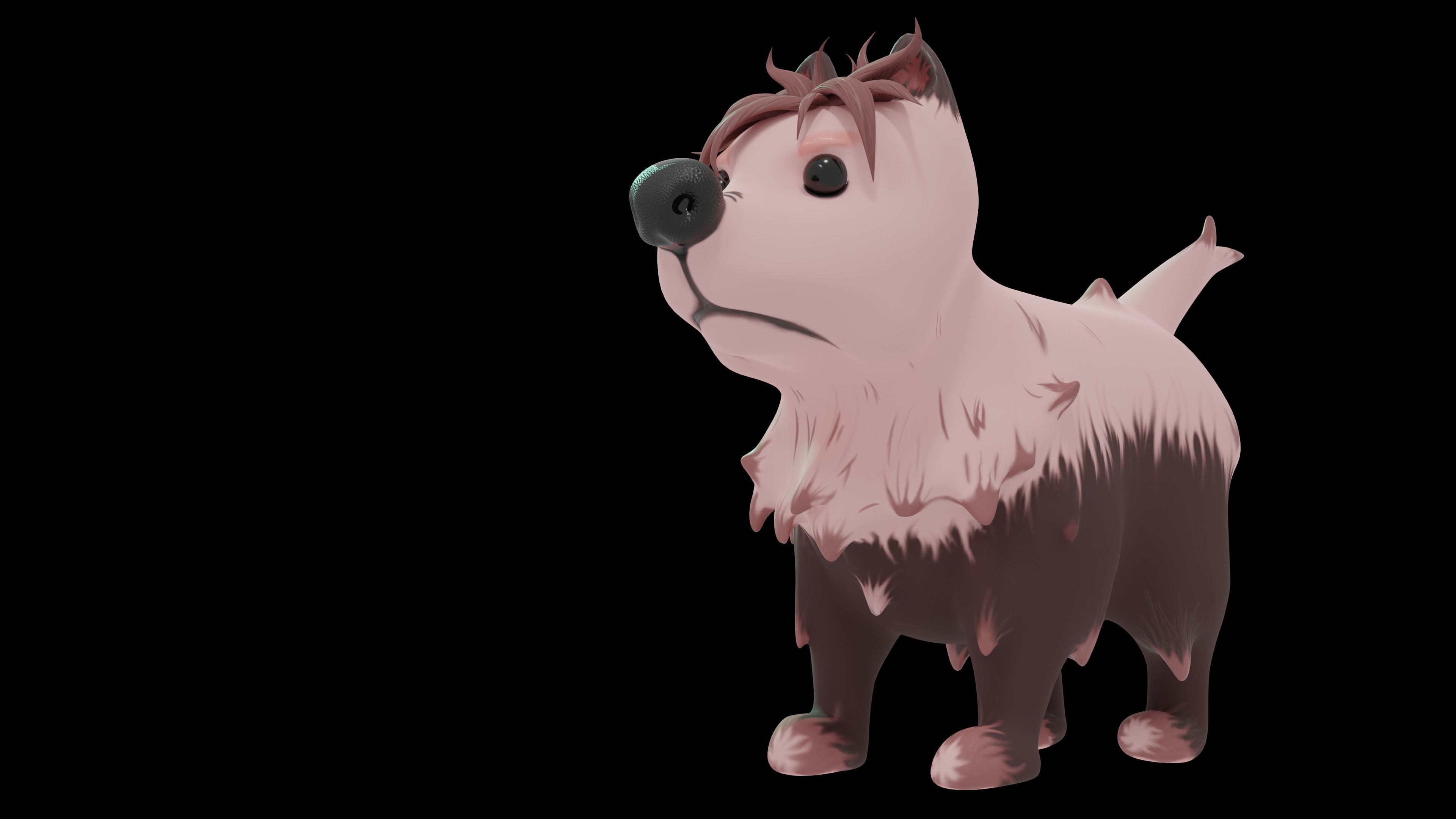 3D model Dog toon style 1 VR / AR / low-poly | CGTrader