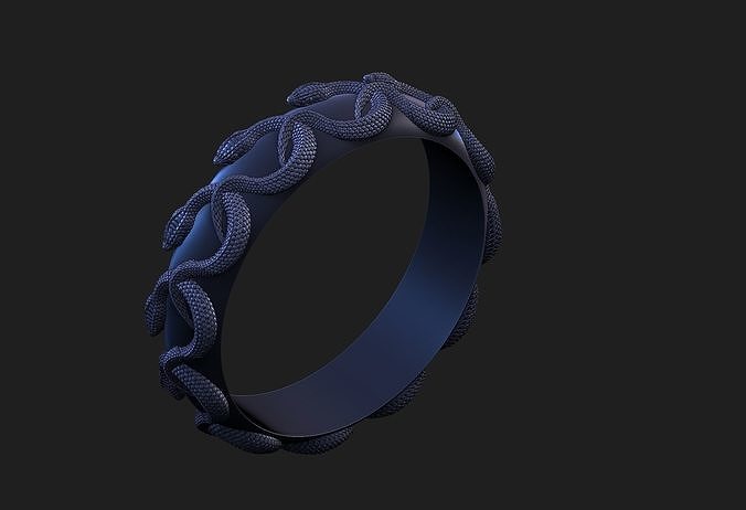 snakes ring 3D model 3D printable | CGTrader