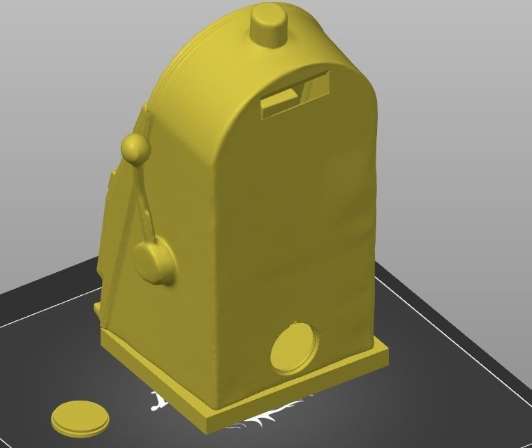 slot machine bank 3D model 3D printable | CGTrader