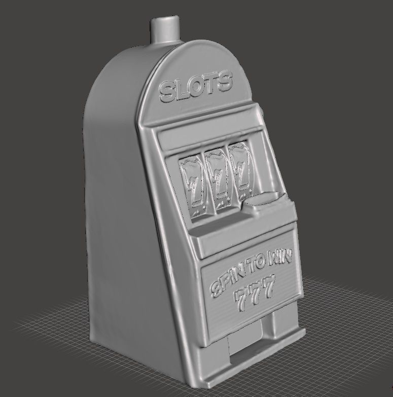 slot machine bank 3D model 3D printable | CGTrader