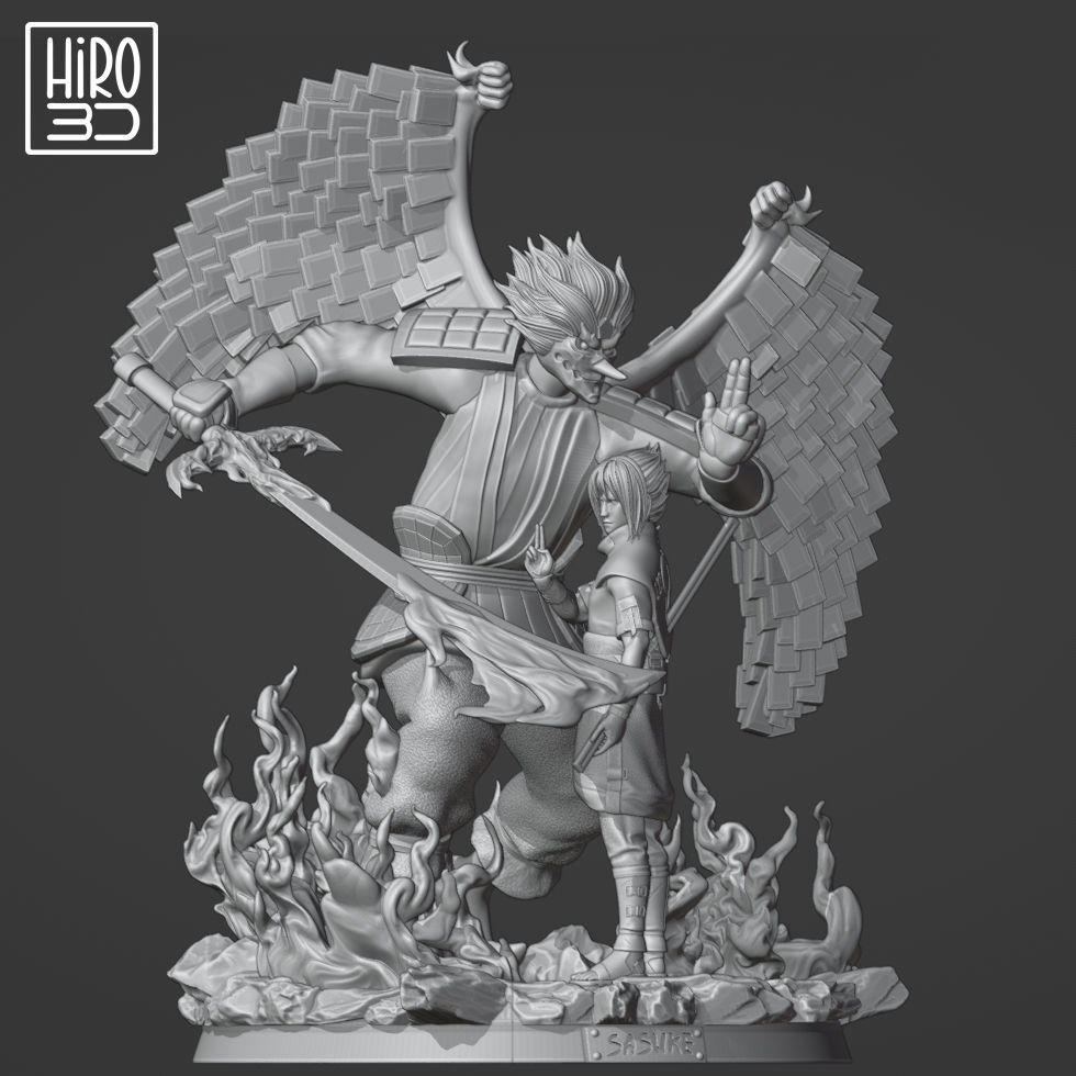 Sasuke Susanoo 3D model 3D printable | CGTrader