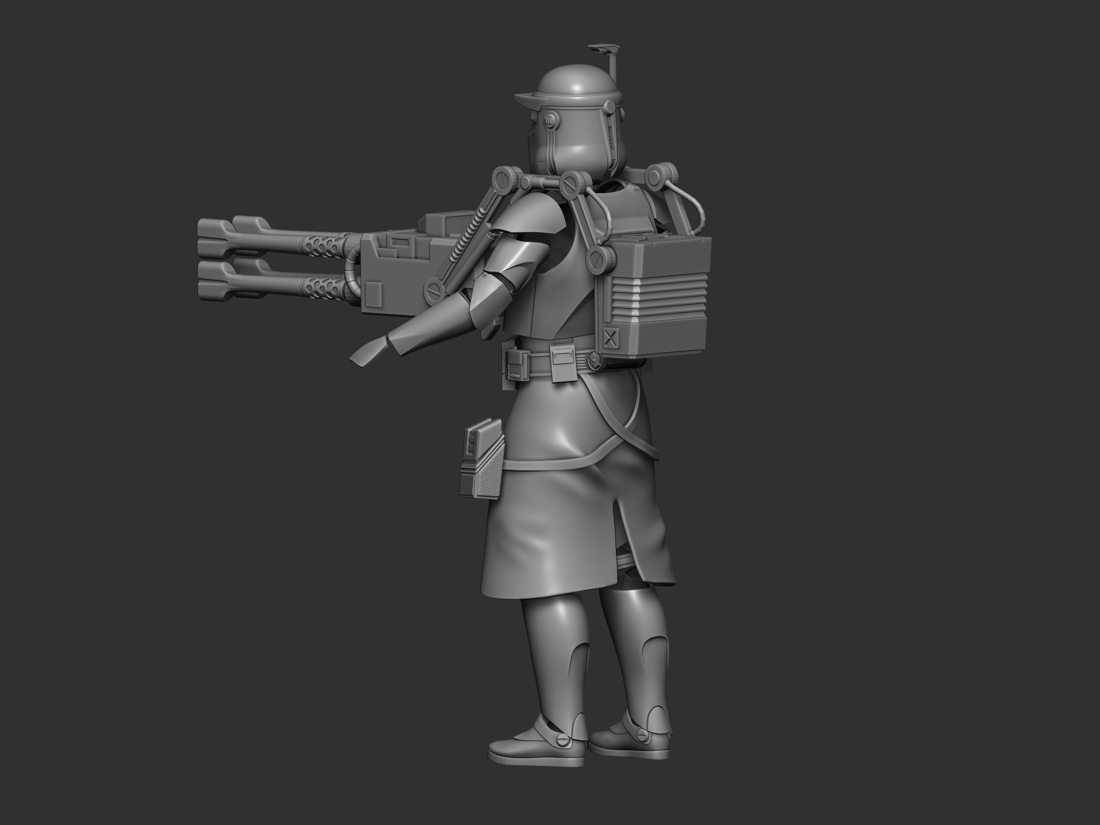 Clone Heavy Gunner One12Scale figure upgrade 3d print stl files 3D ...