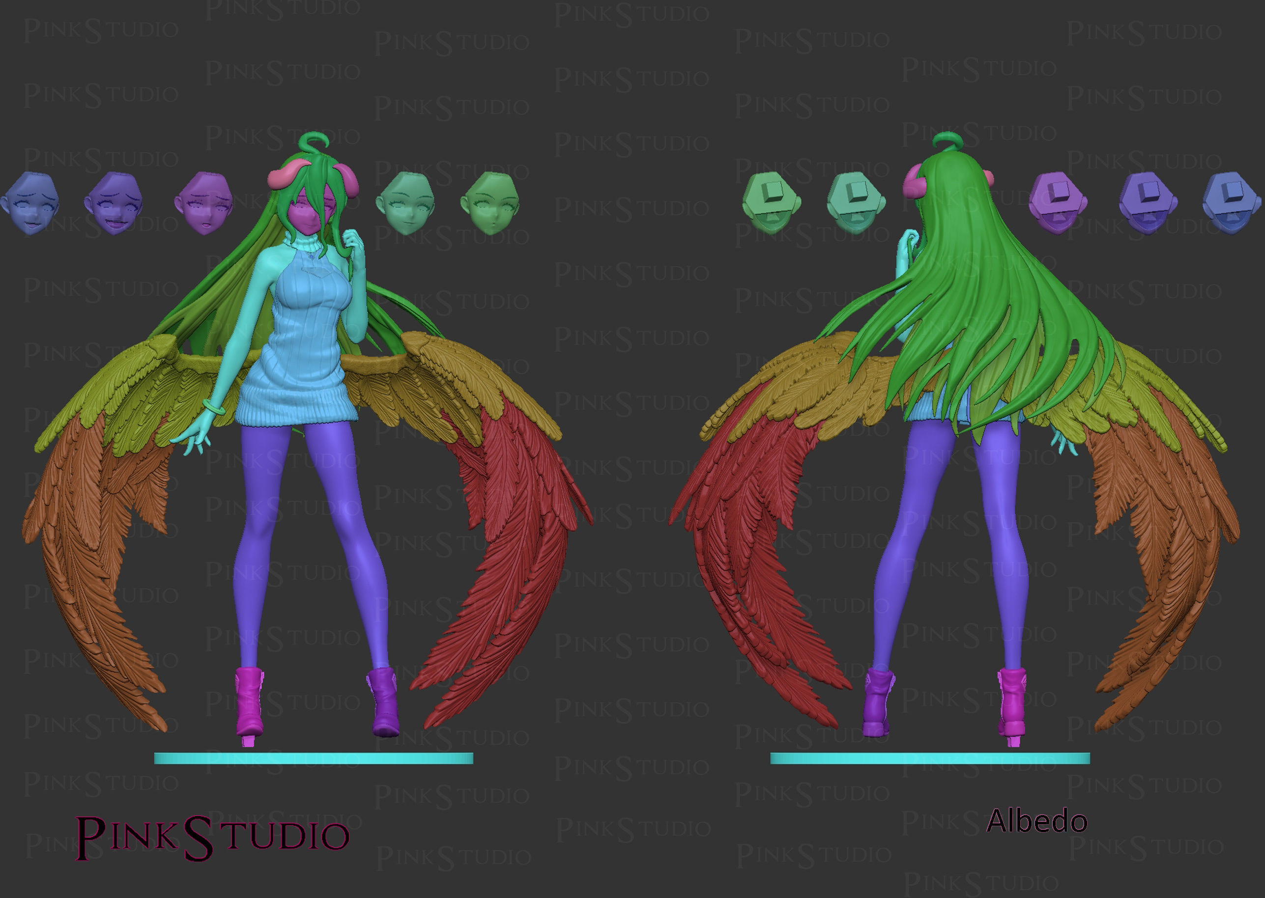 Overlord - Albedo 3D model 3D printable | CGTrader