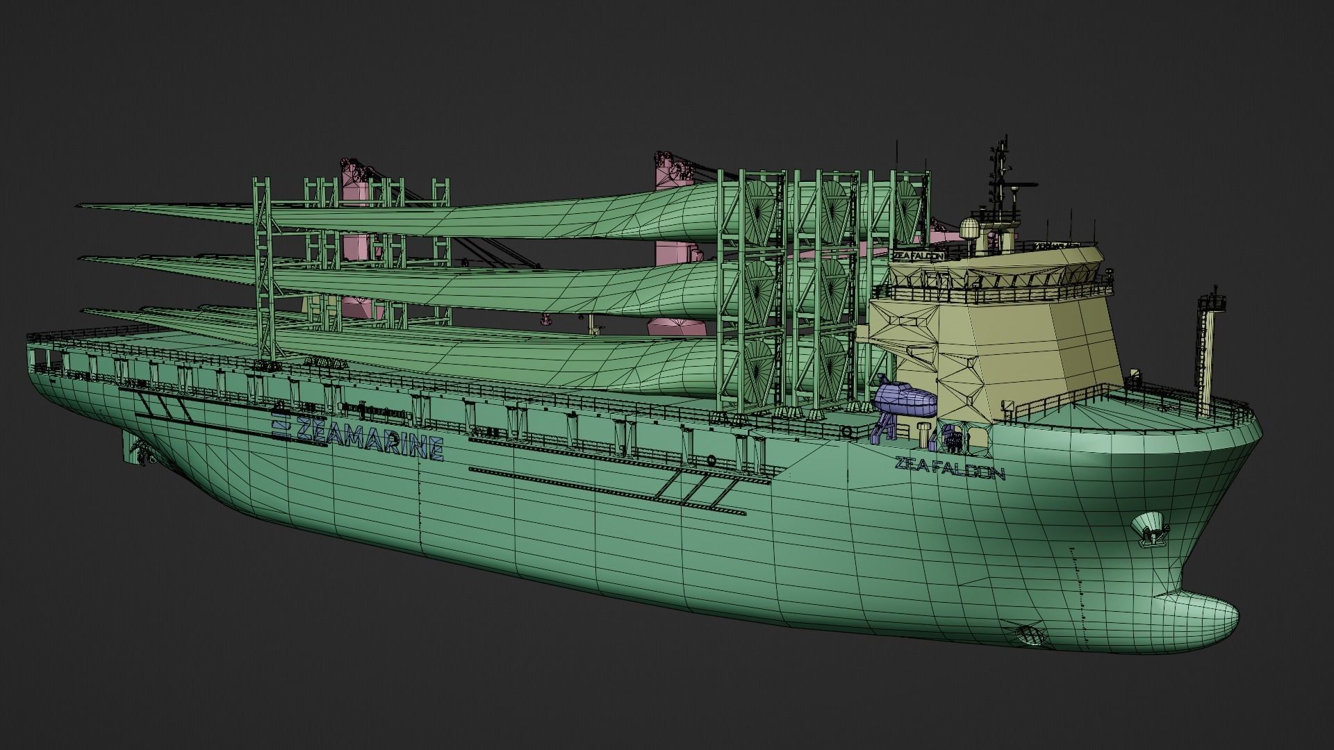 3D model ZEA FALCON Heavy Lift VR / AR / low-poly | CGTrader