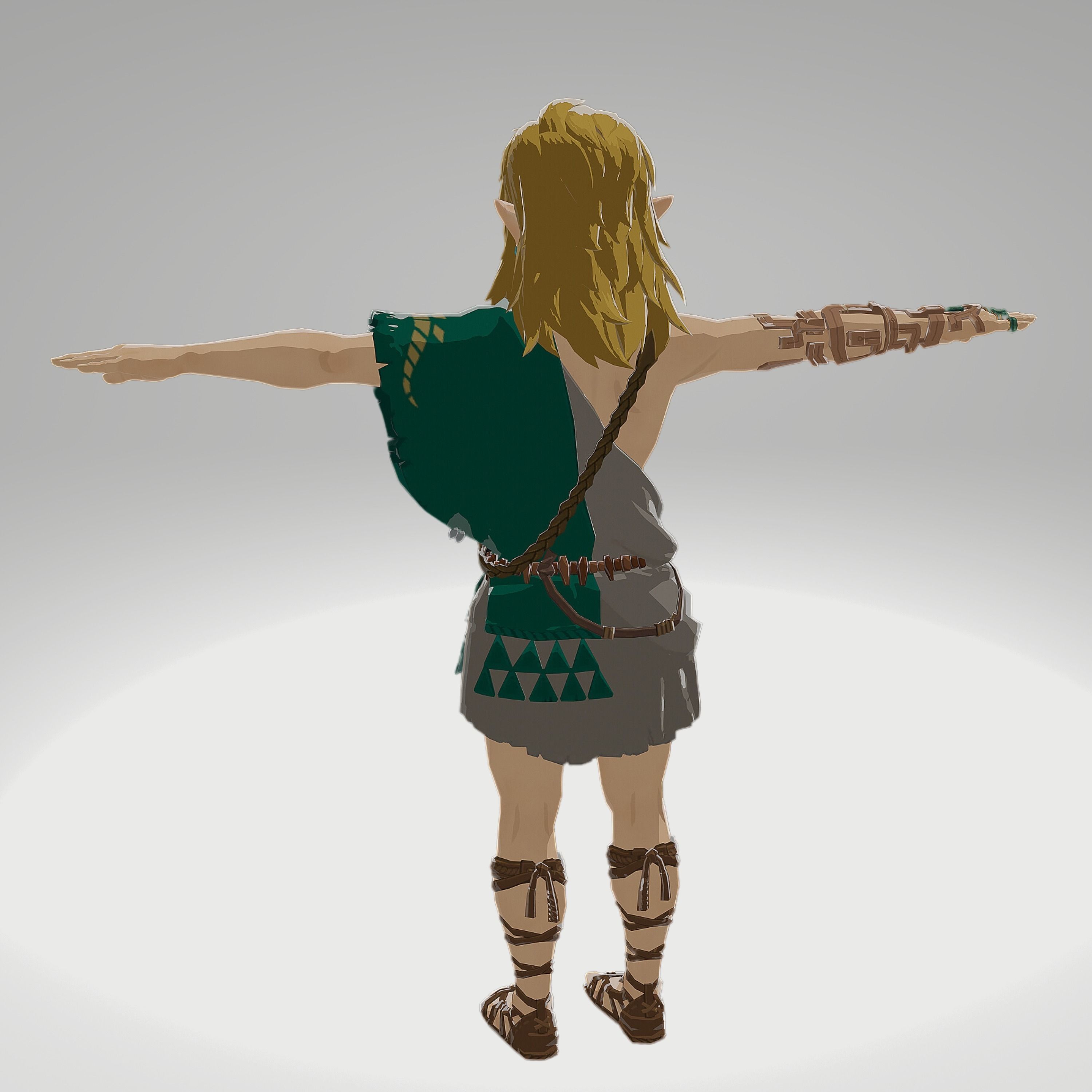 3D model Legend of Zelda Tears of The Kingdom - Link Archaic Tunic VR ...