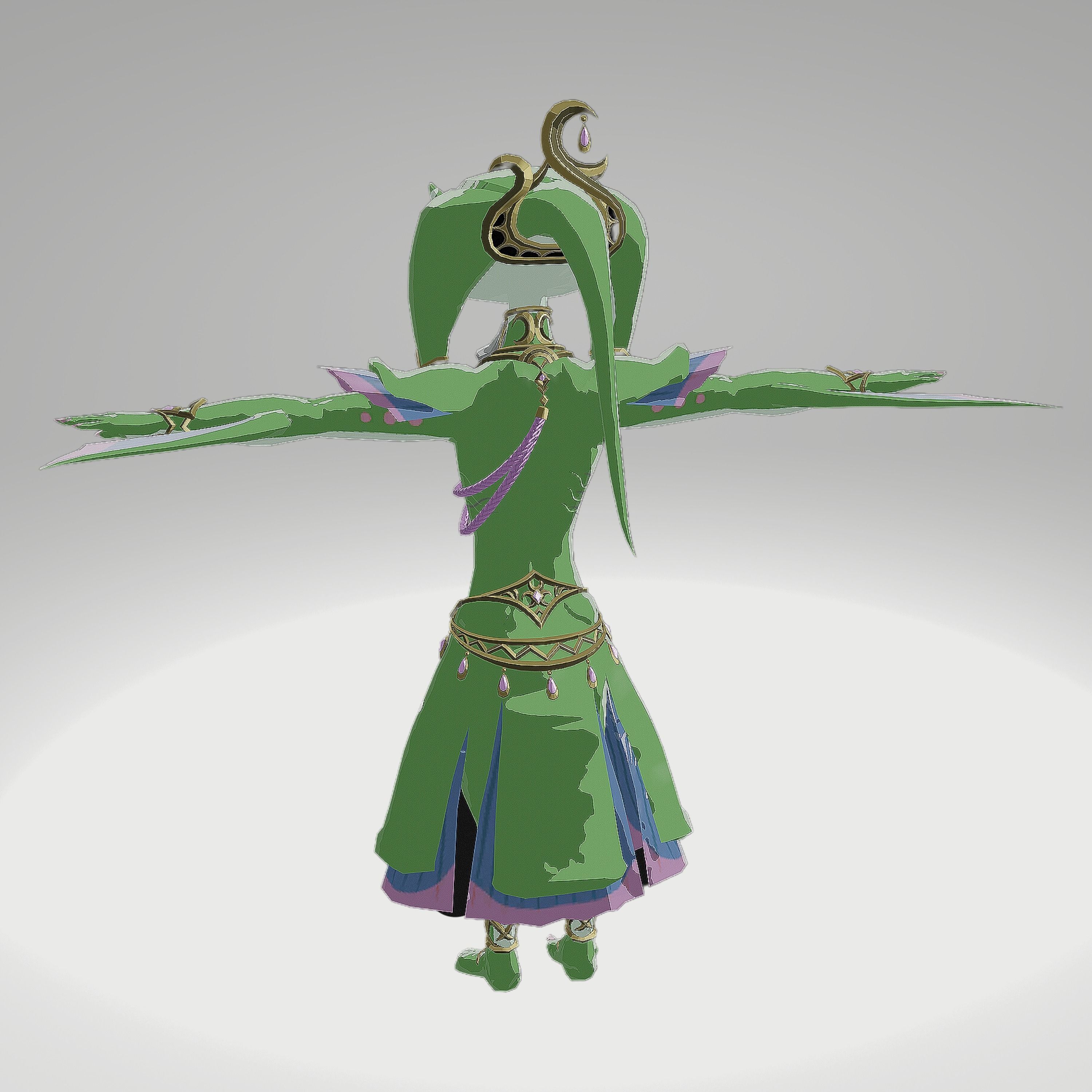 3D model Legend of Zelda Tears of The Kingdom - Yona VR / AR / low-poly ...