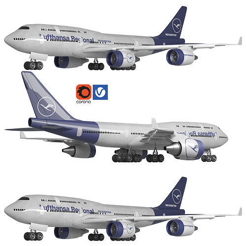 Boeing 747 3D model | CGTrader