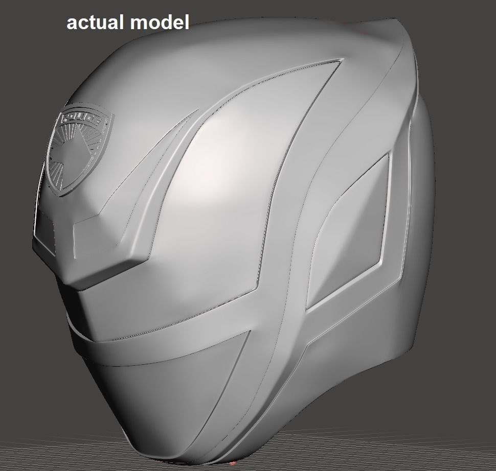 Power Rangers SPD Blue Ranger helmet 3D model 3D printable | CGTrader