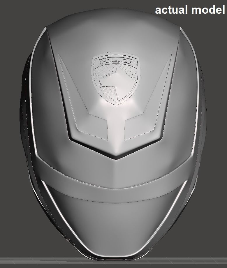 Power Rangers SPD Blue Ranger helmet 3D model 3D printable | CGTrader