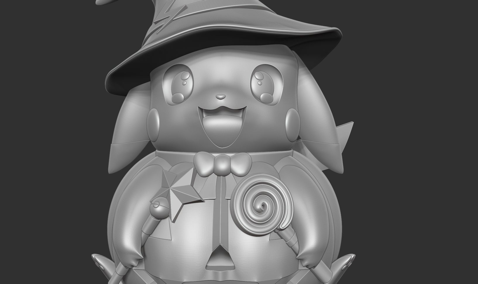 Pikachu Witch 3D model 3D printable | CGTrader