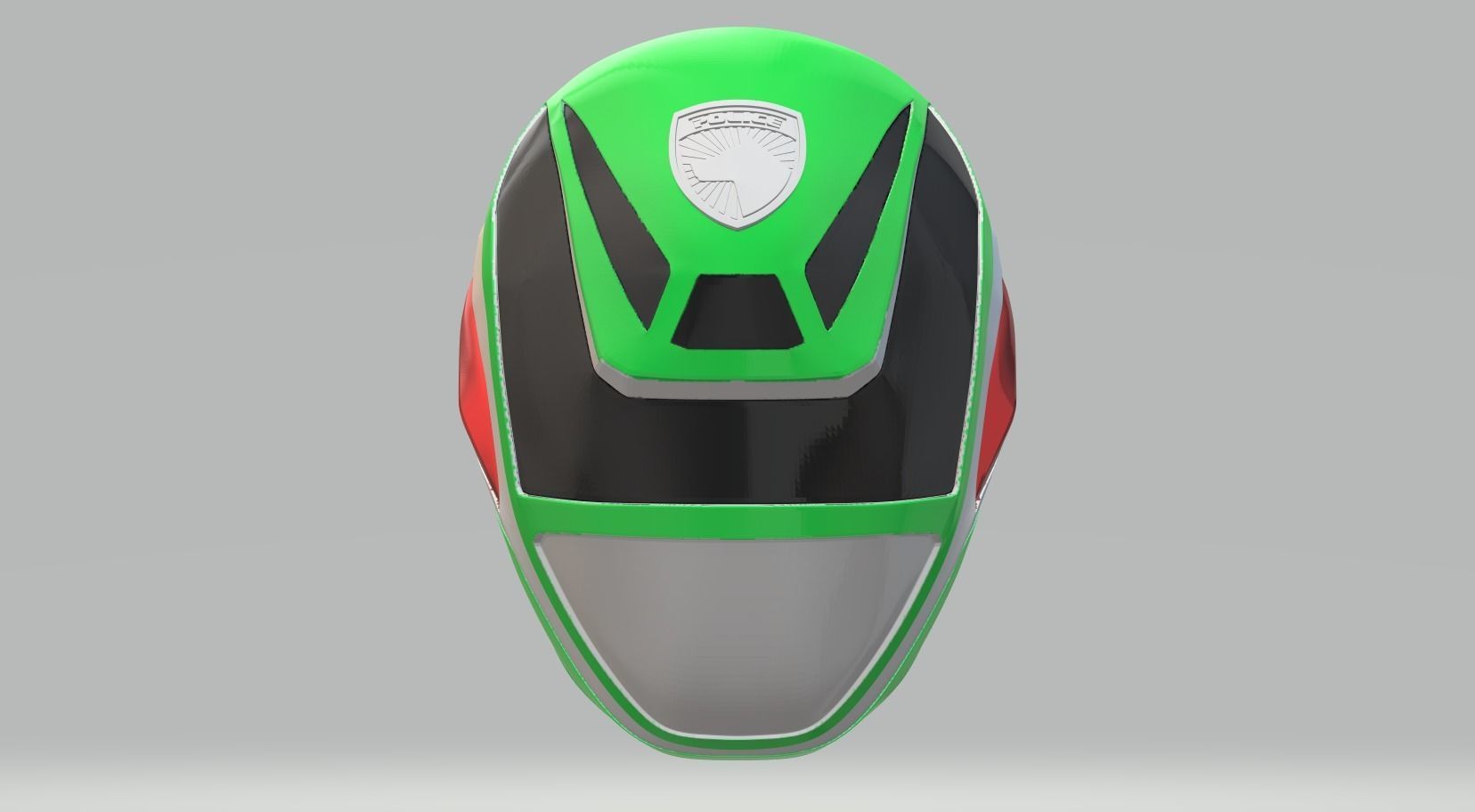 Power Rangers SPD Green Ranger helmet 3D model 3D printable | CGTrader