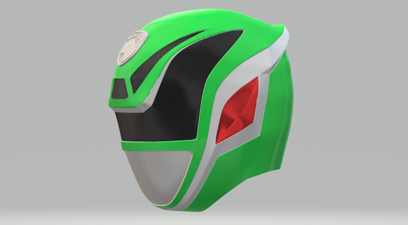 Power Rangers SPD Green Ranger helmet 3D model 3D printable | CGTrader