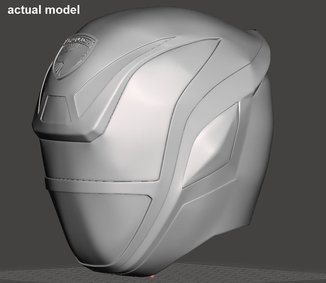 Power Rangers SPD Green Ranger helmet 3D model 3D printable | CGTrader