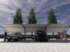 Roof structure for car parking and walkways 1 3D model | CGTrader