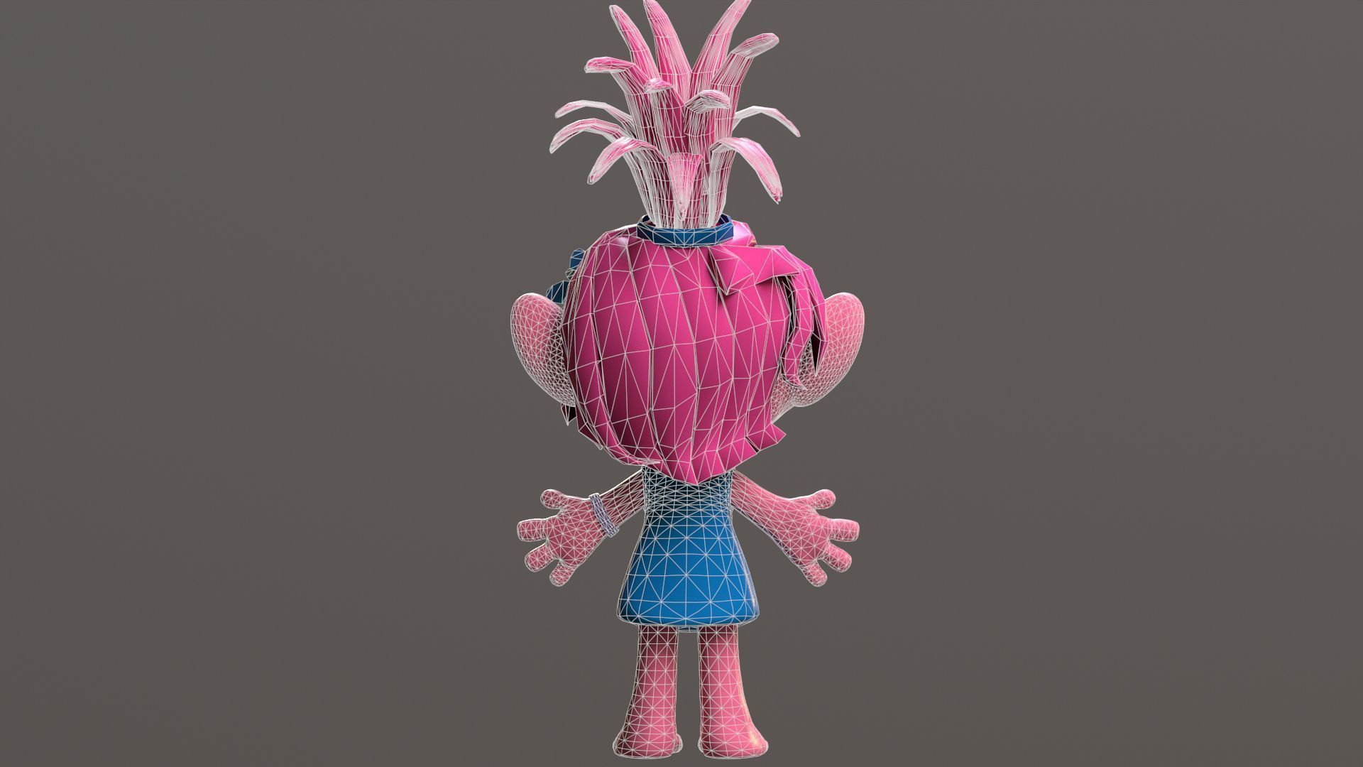 3D model Trolls Queen Poppy pbr animated VR / AR / low-poly | CGTrader