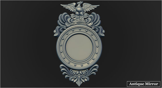 Antique Mirror 3D model | CGTrader