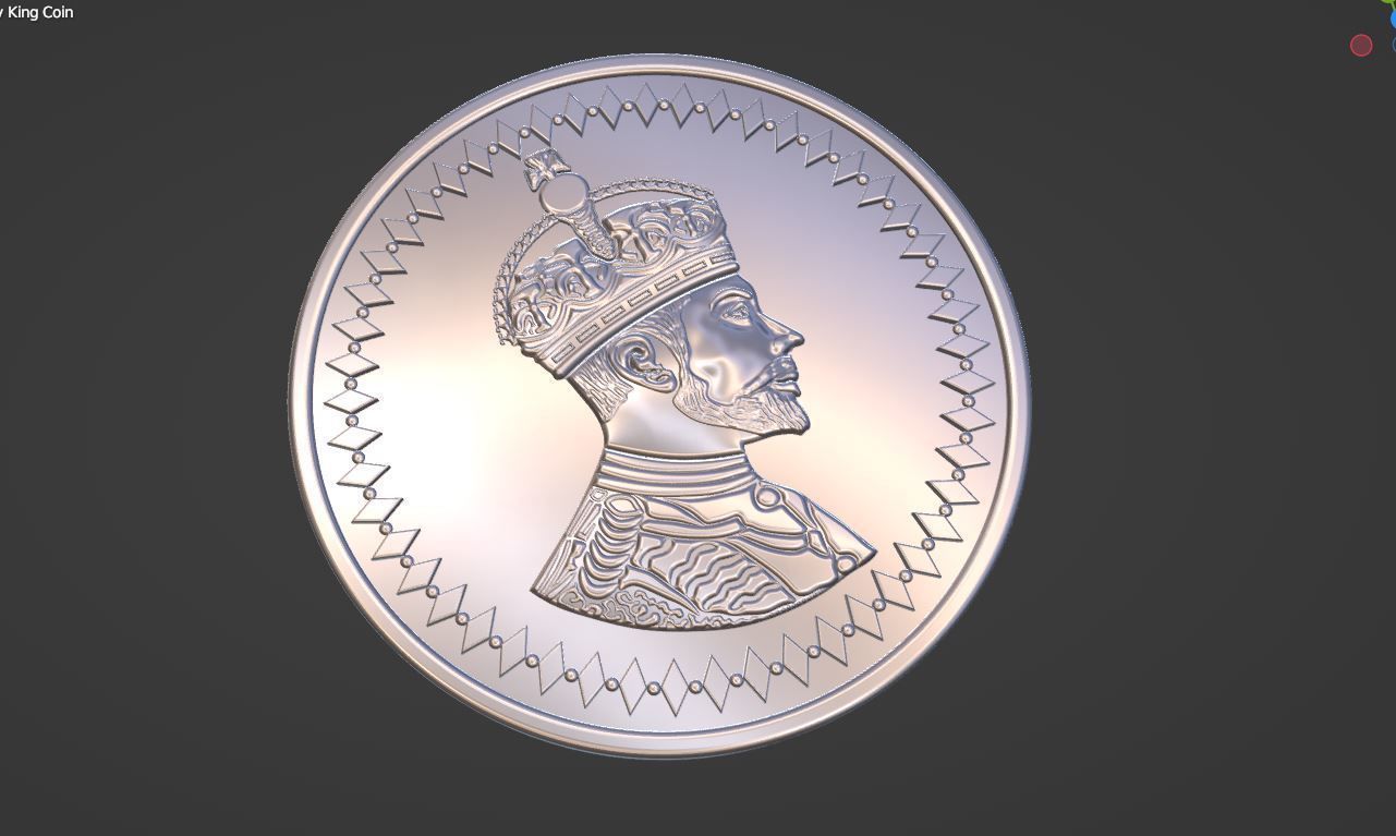 King George V Sculpture Coin Design Bas Relief 3D model 3D printable ...