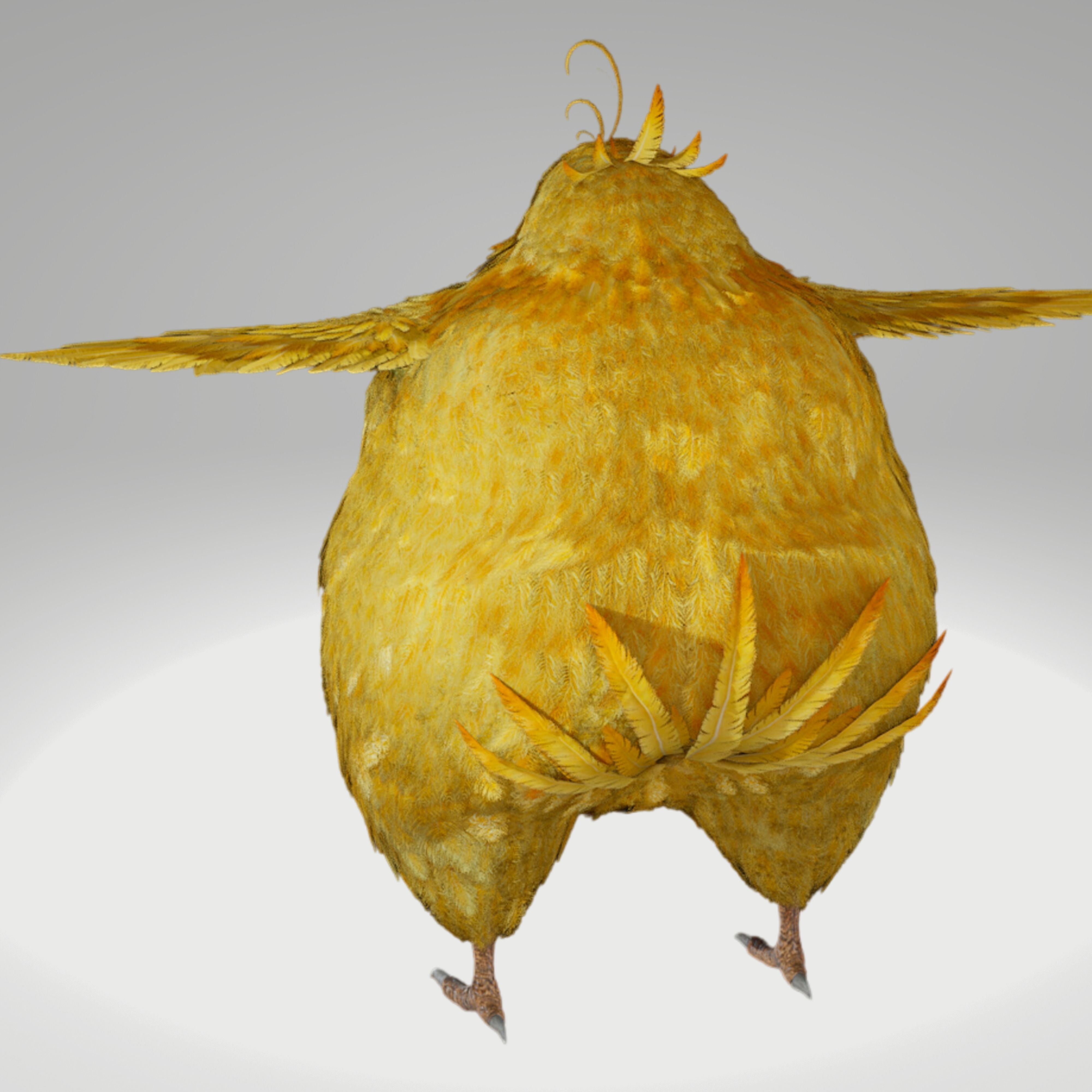 3D model Final Fantasy - Ff7R - Fat Chocobo 3D Model VR / AR / low-poly ...