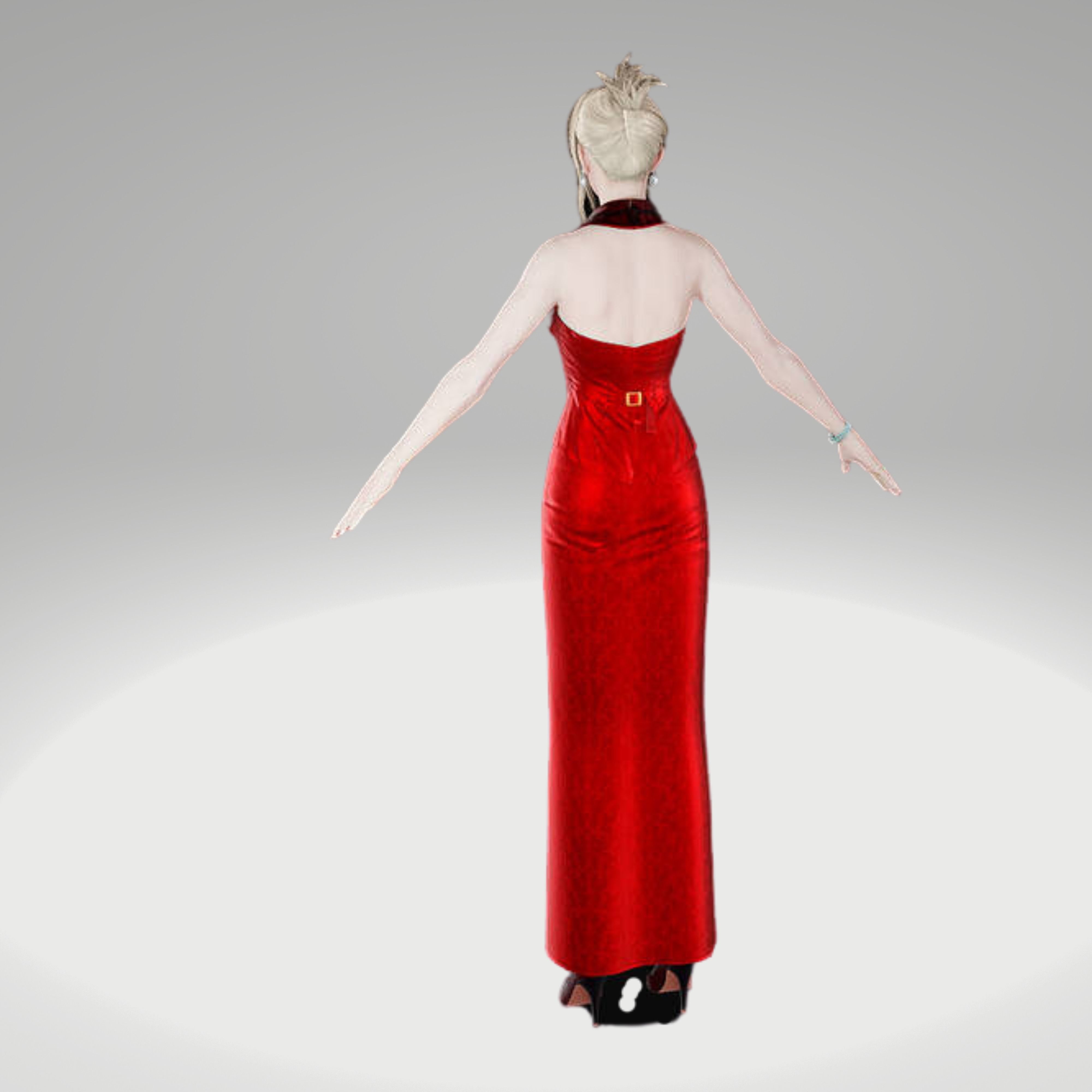 3D model Final Fantasy - FF7 R - Scarlet 3D Model VR / AR / low-poly ...