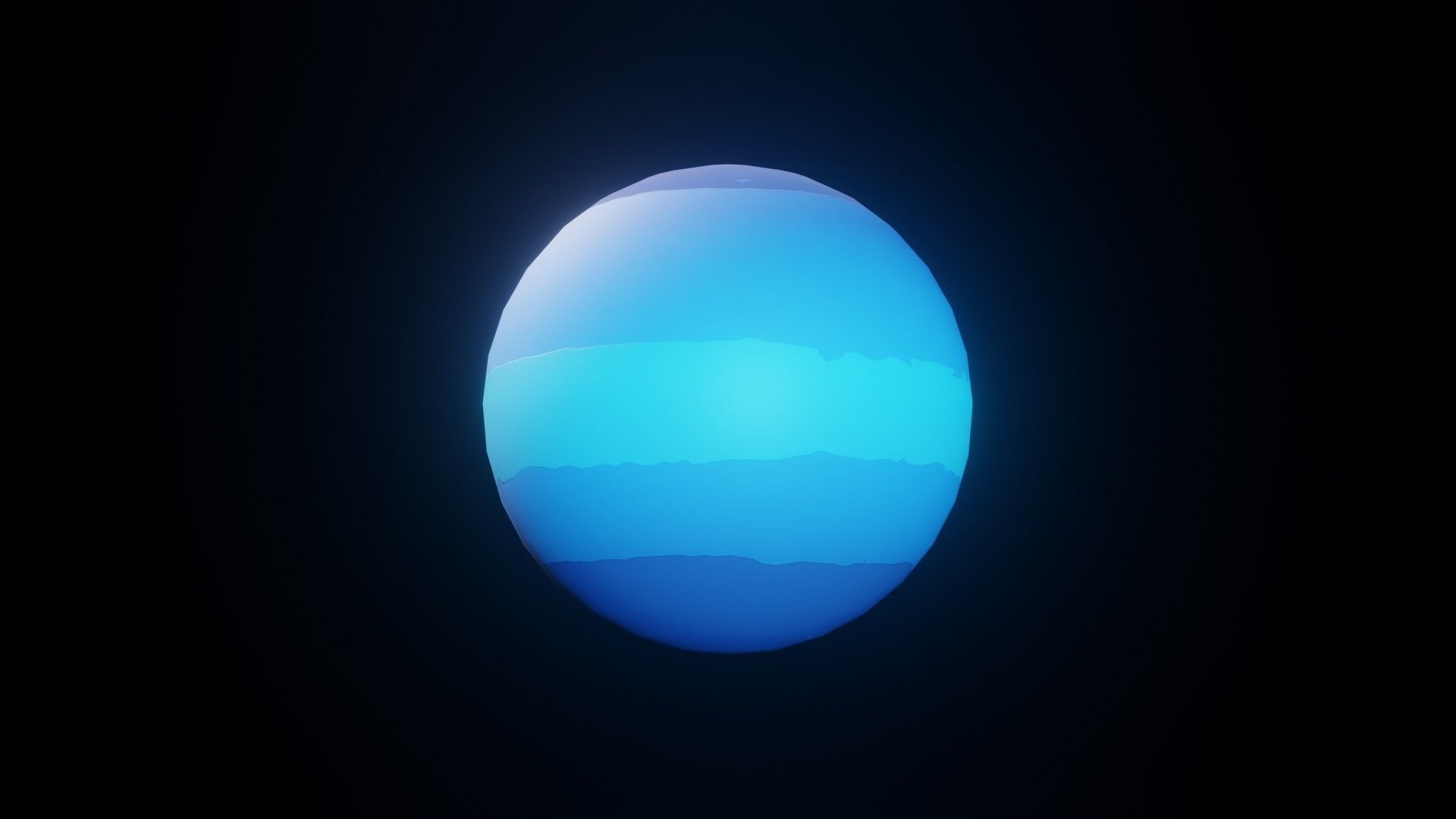 3D model Stylized Planet Neptune 3D Model 2k 4k 8k Textures VR / AR ...