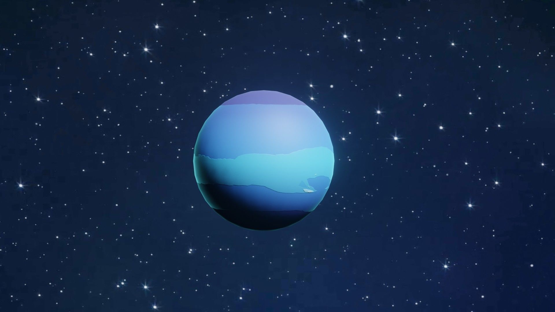 3D model Stylized Planet Neptune 3D Model 2k 4k 8k Textures VR / AR ...