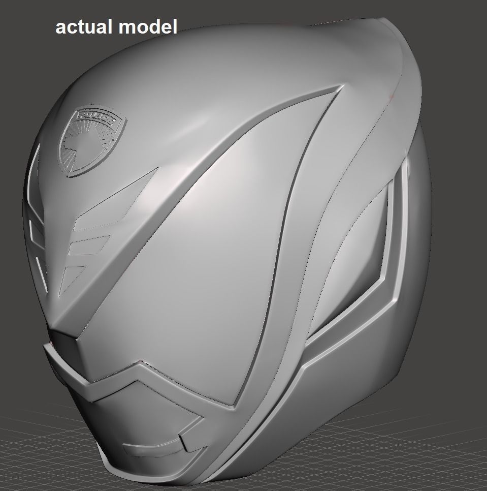 Power Rangers SPD Omega Ranger helmet 3D model 3D printable | CGTrader
